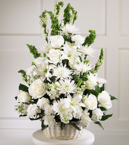 Dundee Florist - Funeral Flowers - Eternal Light Arrangement S4-4211
